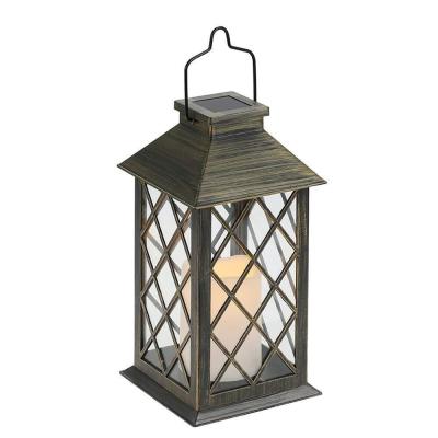 China Wireless Outdoor Decorative Solar Lanterns IP44 0.06W Warm White for sale