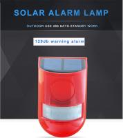 China 3in Solar Outdoor Motion Sensor Light With Alarm Wireless for sale