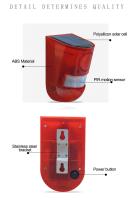 China 3in Solar Outdoor Motion Sensor Light With Alarm Wireless for sale