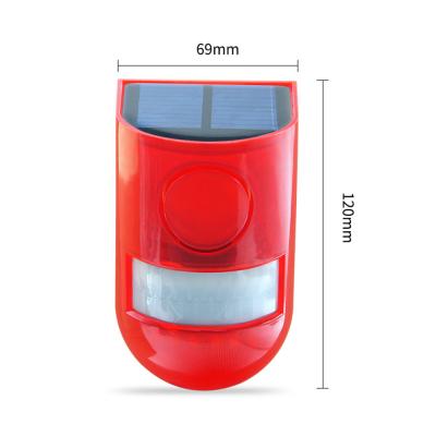 China 3in Solar Outdoor Motion Sensor Light With Alarm Wireless for sale