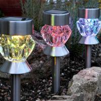 China 1.2V Solar Powered LED Ground Lights Acrylic Stainless Steel for sale