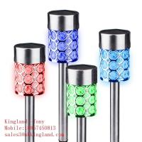 China 35.5cm Solar Powered LED Ground Lights Waterproof 2W Stainless Steel for sale