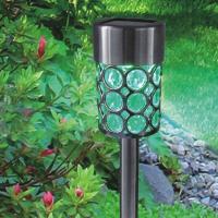 China 35.5cm Solar Powered LED Ground Lights Waterproof 2W Stainless Steel for sale