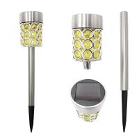 China 35.5cm Solar Powered LED Ground Lights Waterproof 2W Stainless Steel for sale