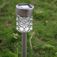 China 35.5cm Solar Powered LED Ground Lights Waterproof 2W Stainless Steel for sale
