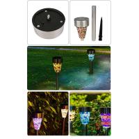 China IP44 Solar Powered Mosaic Glass Garden Lights 2W 5000K for sale