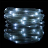 China 20m Solar Powered LED Ground Lights 2.4V Warm White Solar Rope Lights for sale