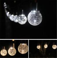 China 6cm Solar Powered LED Ground Lights 5W Colour Changing Crackle Ball for sale