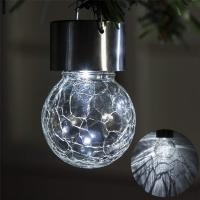 China 6cm Solar Powered LED Ground Lights 5W Colour Changing Crackle Ball for sale
