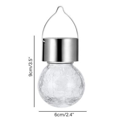 China 6cm Solar Powered LED Ground Lights 5W Colour Changing Crackle Ball for sale