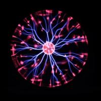 China Crystal 2.95in Magic Plasma Ball Lamp Bedroom Battery Powered for sale