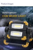 China 1A 5V Portable LED Work Light Stand TPR Hyper Tough Rechargeable for sale