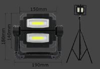 China Battery 700lm Powered Portable LED Work Lights Foldable Cordless With Stand for sale