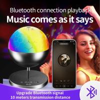 China Rotating LED Disco Party Light Sound Activated Bluetooth Speaker for sale