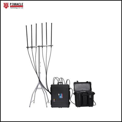 China Portable Anti-Drone Counter UAV UAS High Power Drone fPV Signal Jamming System for sale