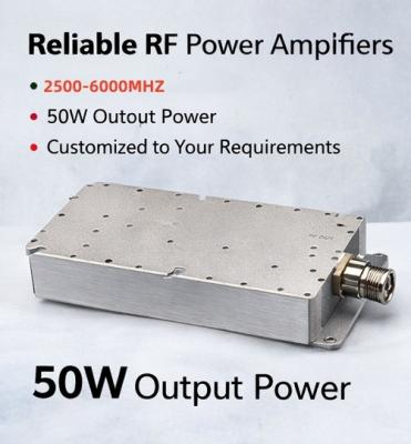 China Ultra Wideband  RF Power Amplifier Module 2500 to 6000MHz 50W Output Power Suitable for 5G WiFi 6 Satellite and Radar System Applications for sale