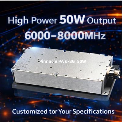 China RF Power Amplifier Module with 50 Watt Covering 6 to 8GMHz for Signal Jamming Communication and Measurement for sale