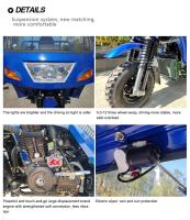 China 250cc Blue Body Tricycles with Cargo Oil Tanker Cooling Mode Air Country of Origin Peru for sale