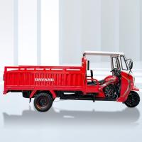 China 168 Full Floating Rear-Axle Gasoline Motorized Tricycles for Semi Cabin Cargo in Tunisia for sale