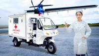 China DAYANG 2021 Water Cooled Engine 175CC Three Wheel Ambulance Tricycle for Passenger for sale