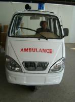 China 800W Closed Ambulance Motorized Tricycle for 4 People in Africa Passenger Drum Brake for sale