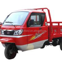 China 1000W Enclosed Cabin Cargo 3 Wheel Motorcycle Tricycle with Front Drum Rear Drum CDI for sale