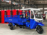 China 12V Semi Cabin power Passenger And Cargo Gasoline Trike for Cargo Transportation for sale