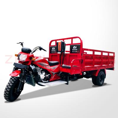China 250cc Cargo Tricycle Three Wheel Cargo Motorcycle with Cargo Roof and Iron Shaft Drive for sale