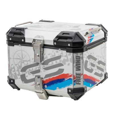 China DAYANG 45L Aluminium Adventure Motorcycle Top Box with Quick Release Locking System for sale