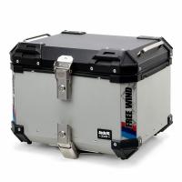 China 45L Aluminum Alloy Motorcycle Top Box Rear Top Case for Waterproof Storage 44*40*35cm for sale