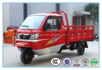 China Front Drum and Rear Drum Brake System 150-300 cc Closed Cabin Street Legal Trike for Cargo for sale