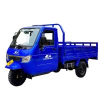 China Large Cargo Box 2.4m*1.3m Closed Cab Tricycle XK3 Fuel Gasoline for Cargo and Passenger for sale