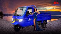 China Large Cargo Box 2.4m*1.3m Closed Cab Tricycle XK3 Fuel Gasoline for Cargo and Passenger for sale
