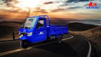 China Large Cargo Box 2.4m*1.3m Closed Cab Tricycle XK3 Fuel Gasoline for Cargo and Passenger for sale