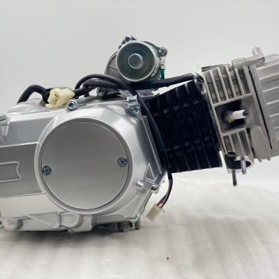 China 135cc Air Cooled Motorcycle Engine 4 Gears Silver 4 Stroke Electric / Kick 1 Cylinder 1500 CDI 455*312*260m for sale