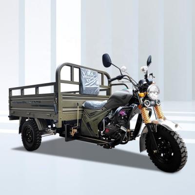 China Paraguay Market Gasoline Fuel Tricycles Motorcycle Cargo Tricycle with Open Body Type for sale