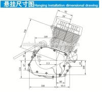 China 41.5kg Net Weight Standard OE NO. Four Stroke Air Cooled Lifan 250cc Motorcycle Engine for sale