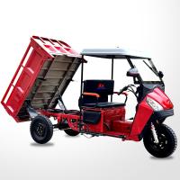 China Speed Semi Cabin Windproof 150cc 200CC Cargo Tricycle / 300cc Three Wheel Motorcycle for sale