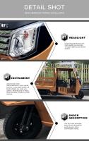 China Motorized 200CC Three Wheel Cargo Motorcycle Heavy Load Water Cooling Semi Cabin Tricycle for sale