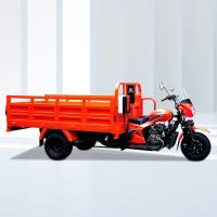 China 300cc Motorcycle Tricycle Red Body 3 Wheel Cargo Standard Size 12V for Global Market for sale