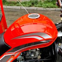 China 300cc Motorcycle Tricycle Red Body 3 Wheel Cargo Standard Size 12V for Global Market for sale