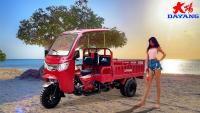 China 65 km/h Top Speed Diesel Semi Cab Cargo Tricycle Three Wheels Motorcycle 2021 Design for sale