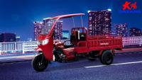 China 65 km/h Top Speed Diesel Semi Cab Cargo Tricycle Three Wheels Motorcycle 2021 Design for sale