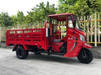 China Open Body Type 2021 DAYANG 250cc Semi Cabin Cargo Tricycle 300cc Red Color Power Engine for sale