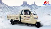 China Dayang 3wheels Motorcycle Tricycle with Customized Cargo Box Size 2.4*1.5 and 12V Power for sale