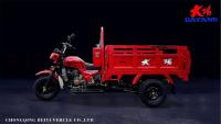 China 2021 Semi Cabin 300cc Motorized Cargo Tricycle with Front Hydraulic Spring Shock Absorber for sale
