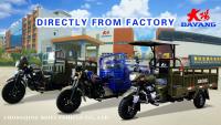 China Semi-floating Rear Axle 200cc 250cc 300cc Heavy Loading Truck Tricycle with Semi Cabin for sale