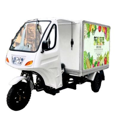 China Popular Model Semi Cabin 200cc Cargo Tricycles Trike Three Wheel Motorcycle Made for sale