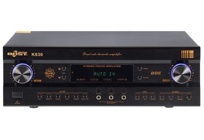 China 250W*2 two channel professional high power PA audio karaoke combined amplifier K820 for sale