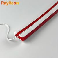 China Side View Silicone Neon Tube 08*16mm Red LED Strip Lights IP67 Waterproof Customized for sale